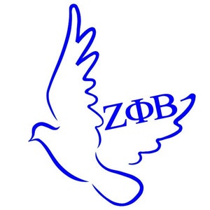 Zeta Phi Beta Dove Cut File, Silhouette,cricut, Jpeg, Svg,dfx, Eps, Png ...