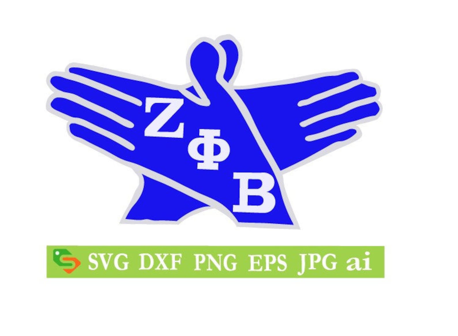Zeta Phi Beta Hand Sign Cut File Silhouettecricut Jpeg - Etsy