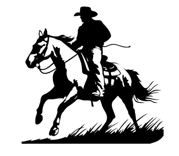 Rodeo Horse Silhouette Rodeo Poster Cowboy Silhouette Riding On Stock