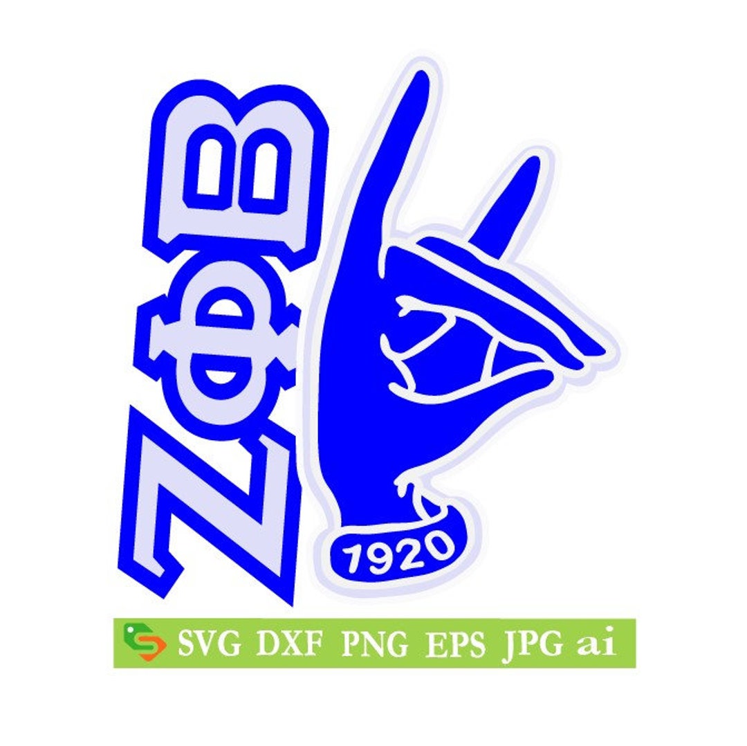 Zeta Phi Beta Hand Sign Cut File Silhouettecricut Jpeg Svgdfx Eps Png Clip Art Etsy