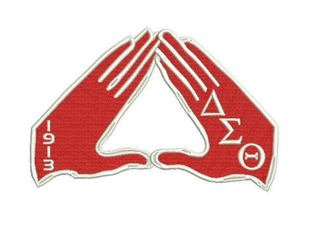 Delta Sigma Theta Hand Sign Embroidery Design - Etsy