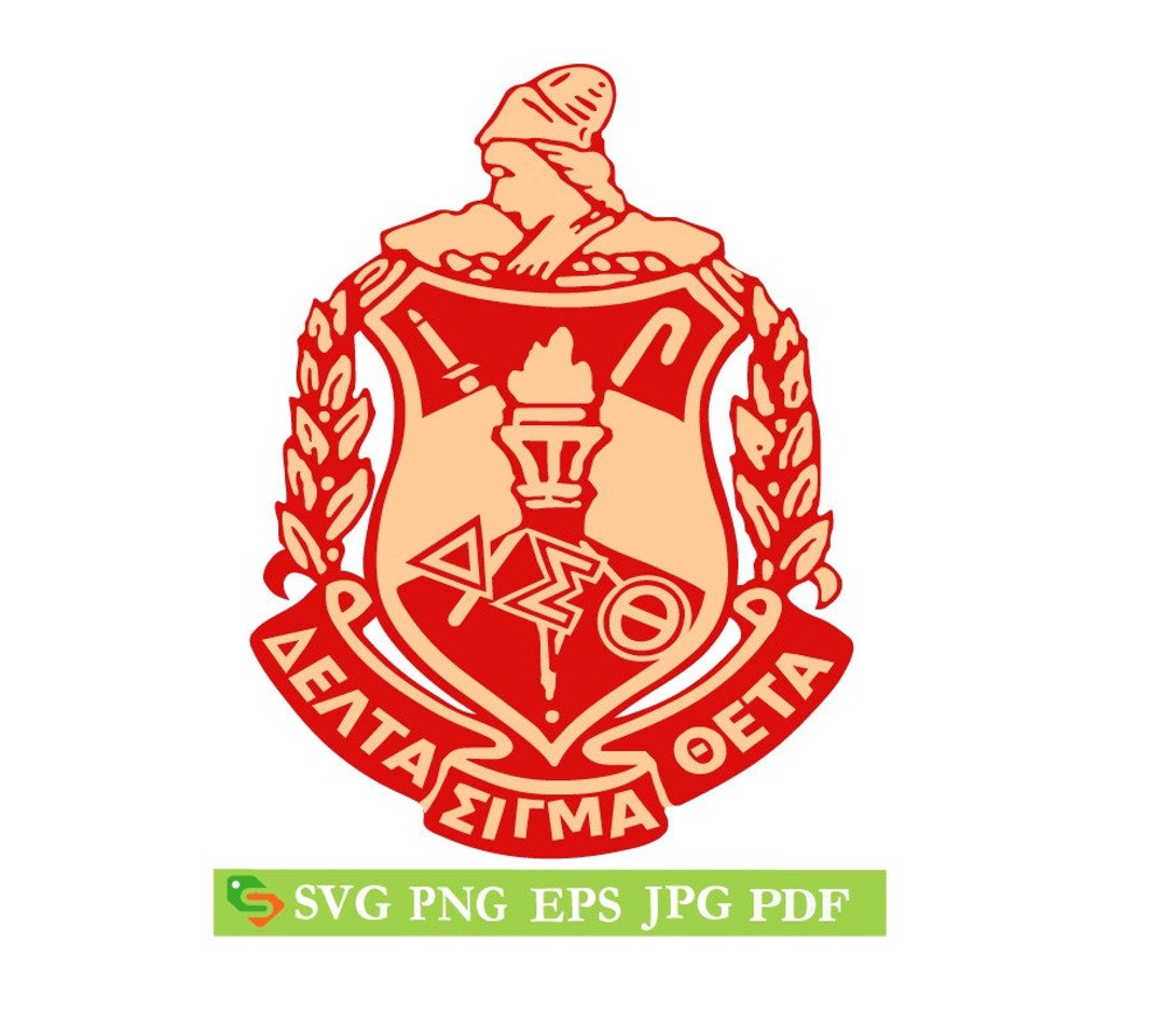 Delta Sigma Theta Crest Cut File, Silhouette,cricut, Jpeg, Svg,dfx, Eps ...