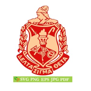 Delta Sigma Theta Crest Cut File, Silhouette,cricut, Jpeg, Svg,dfx, Eps ...