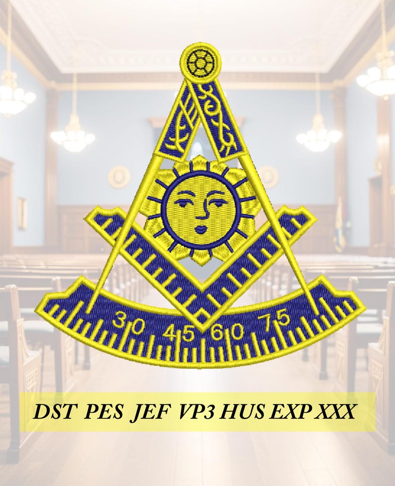Freemason Past Master Machine Embroidery Design Files - Etsy