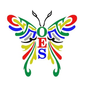 OES Butterfly, Order of the Eastern Star, Cut File, Silhouette Cricut ...