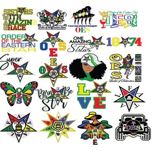 OES Order of the Eastern Star SVG Design Bundle (digital Download) - Etsy