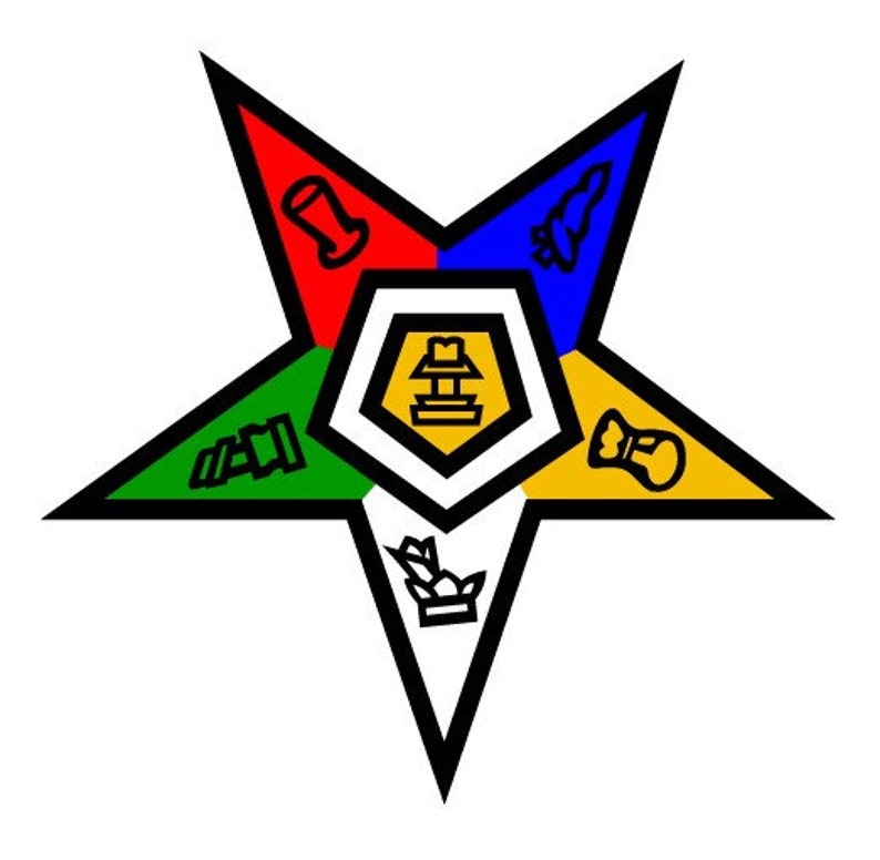 Order of the Eastern Star Cut File Silhouettecricut | Etsy