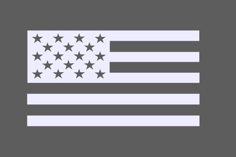 American Flag One Color cut File Silhouettecricut - Etsy