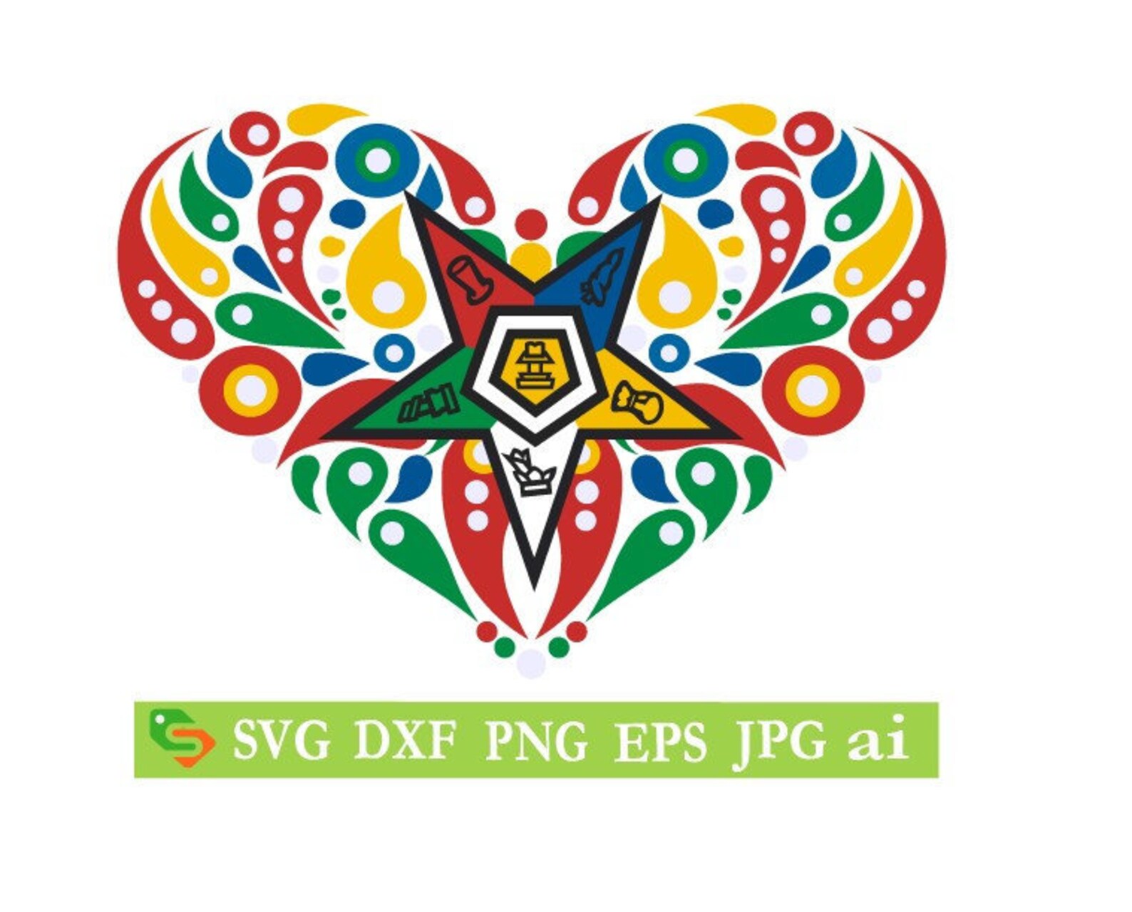 OES Heart Cut File SilhouetteCricut Jpegsvg dfxeps png | Etsy