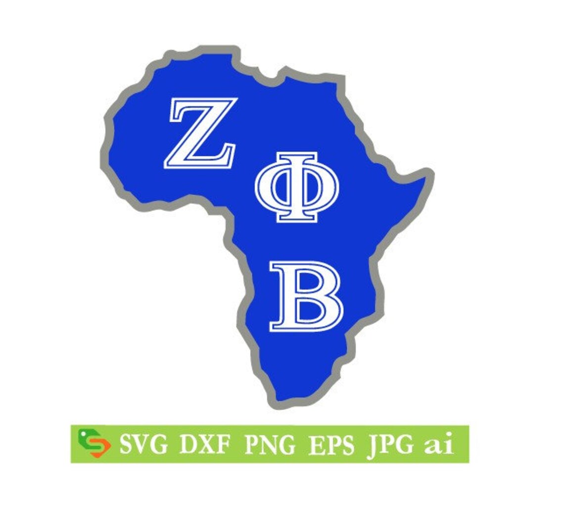 Zeta Phi Beta Africa, Cut File, Silhouette,cricut, Jpeg, Svg,dfx Eps ...