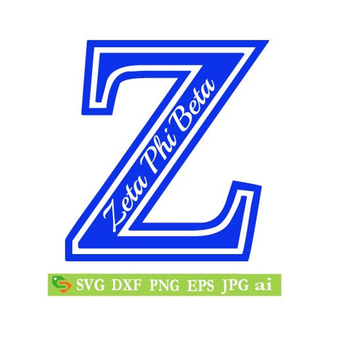 Zeta Phi Beta Cut File, Silhouette,cricut, Jpeg, Svg,dfx, Eps, Png ...