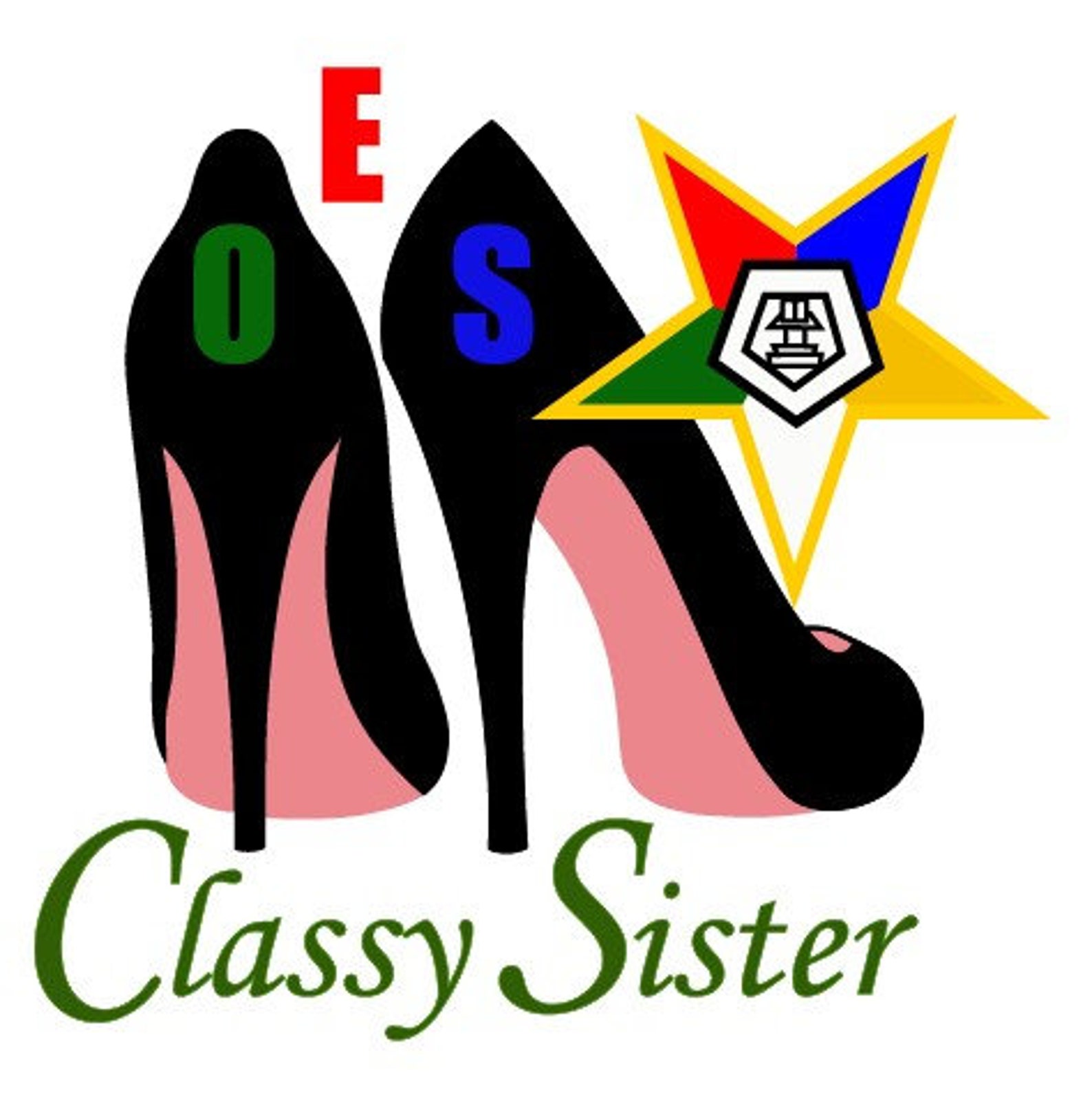 OES Classy Sister,order of the Eastern Star,cut File, Silhouette,cricut ...