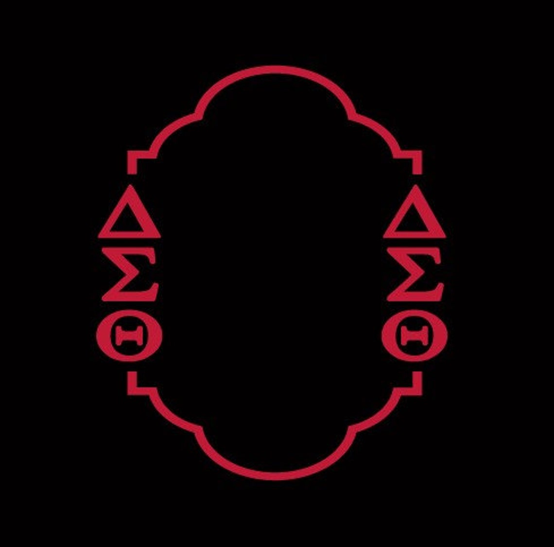 Delta Sigma Theta BORDER Cut File, Silhouette,cricut, Jpeg, Svg,dfx ...