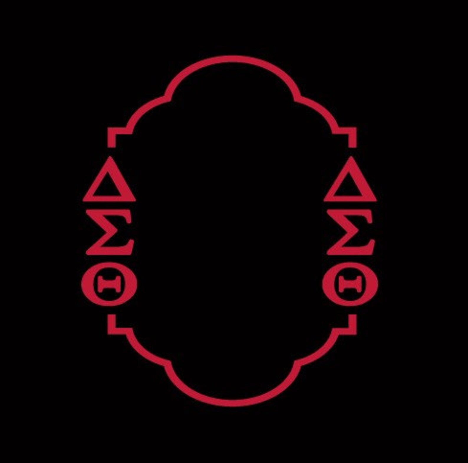 Delta Sigma Theta BORDER Cut File Silhouette Cricut Jpeg | Etsy