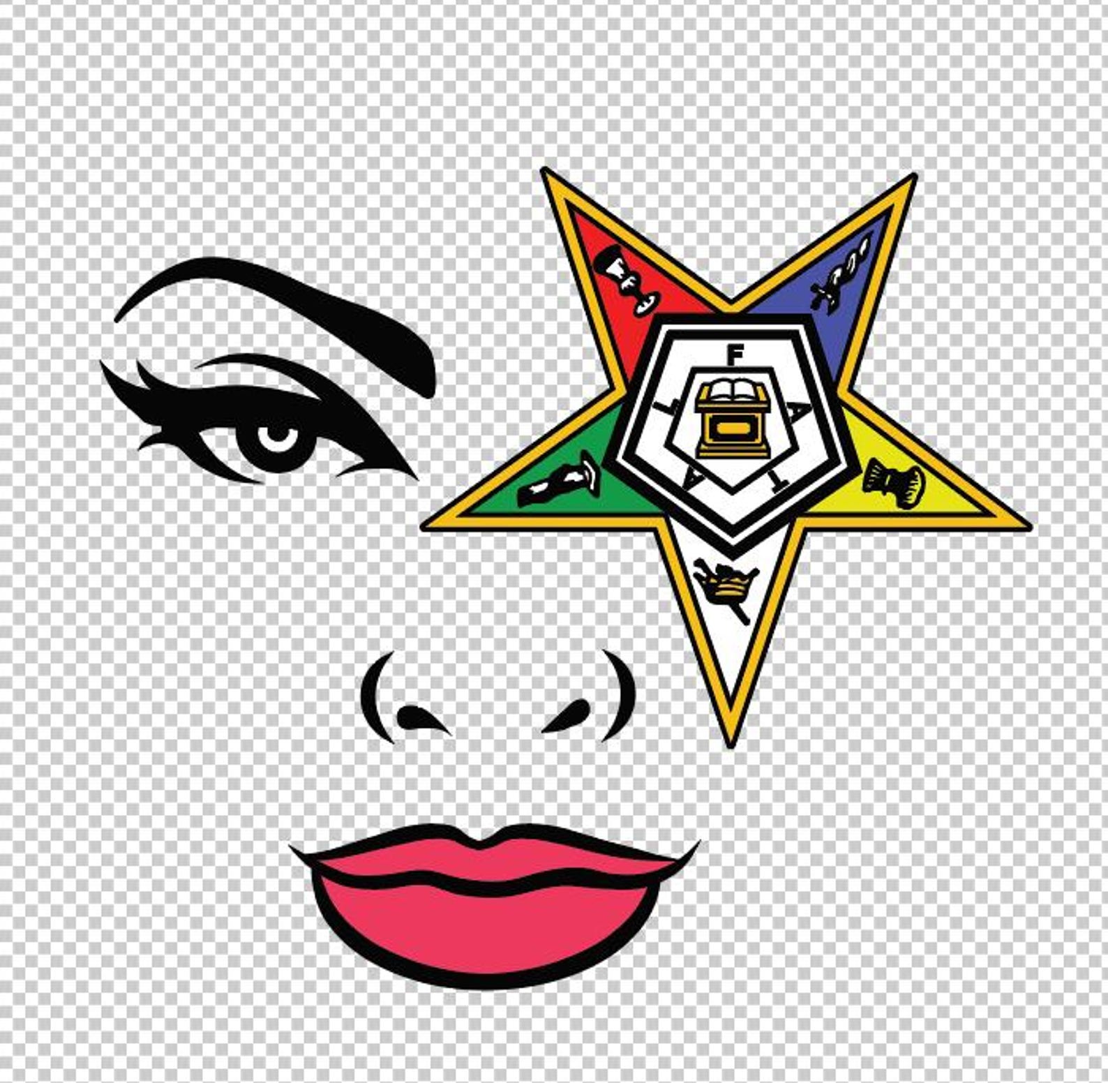 OES Order of the Eastern Star Lady, Digital Download, Jpeg,svg, Eps ...