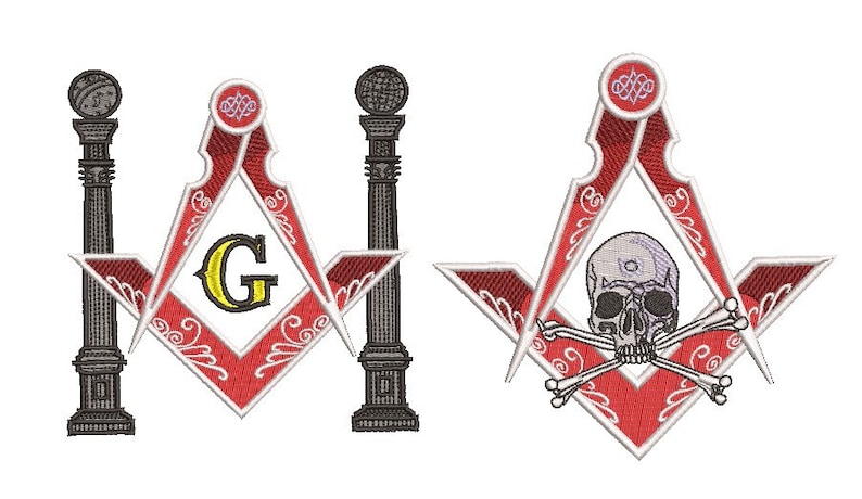 Freemason Machine Embroidery Design Pack - Etsy