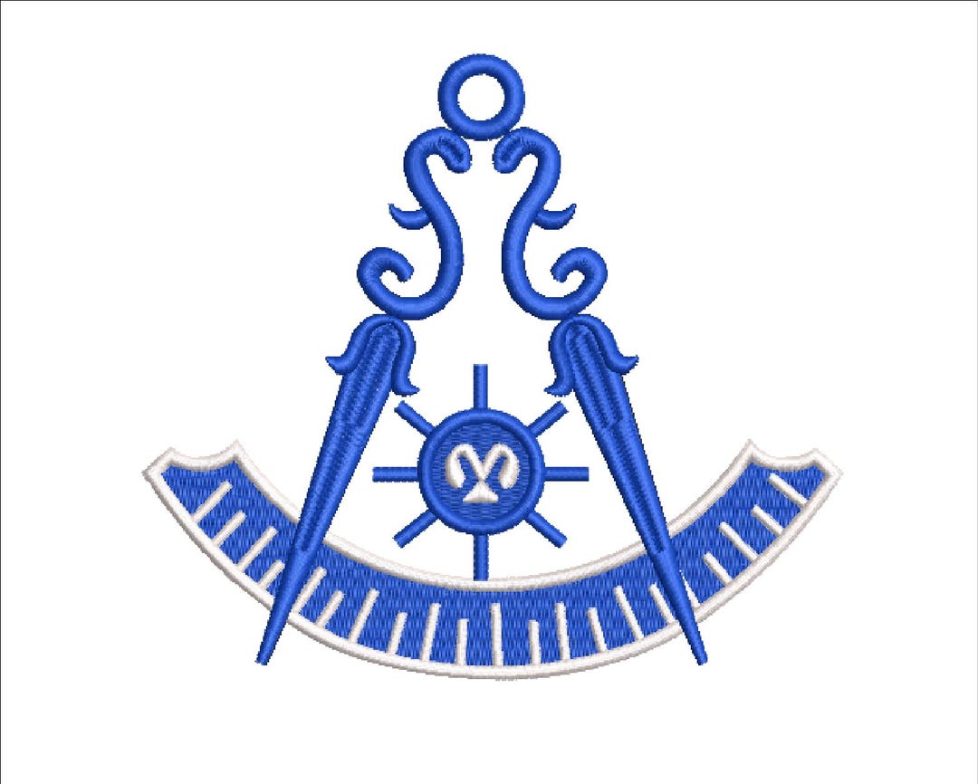 Freemasonry Square and Compass Past Master Design Machine Embroidery ...