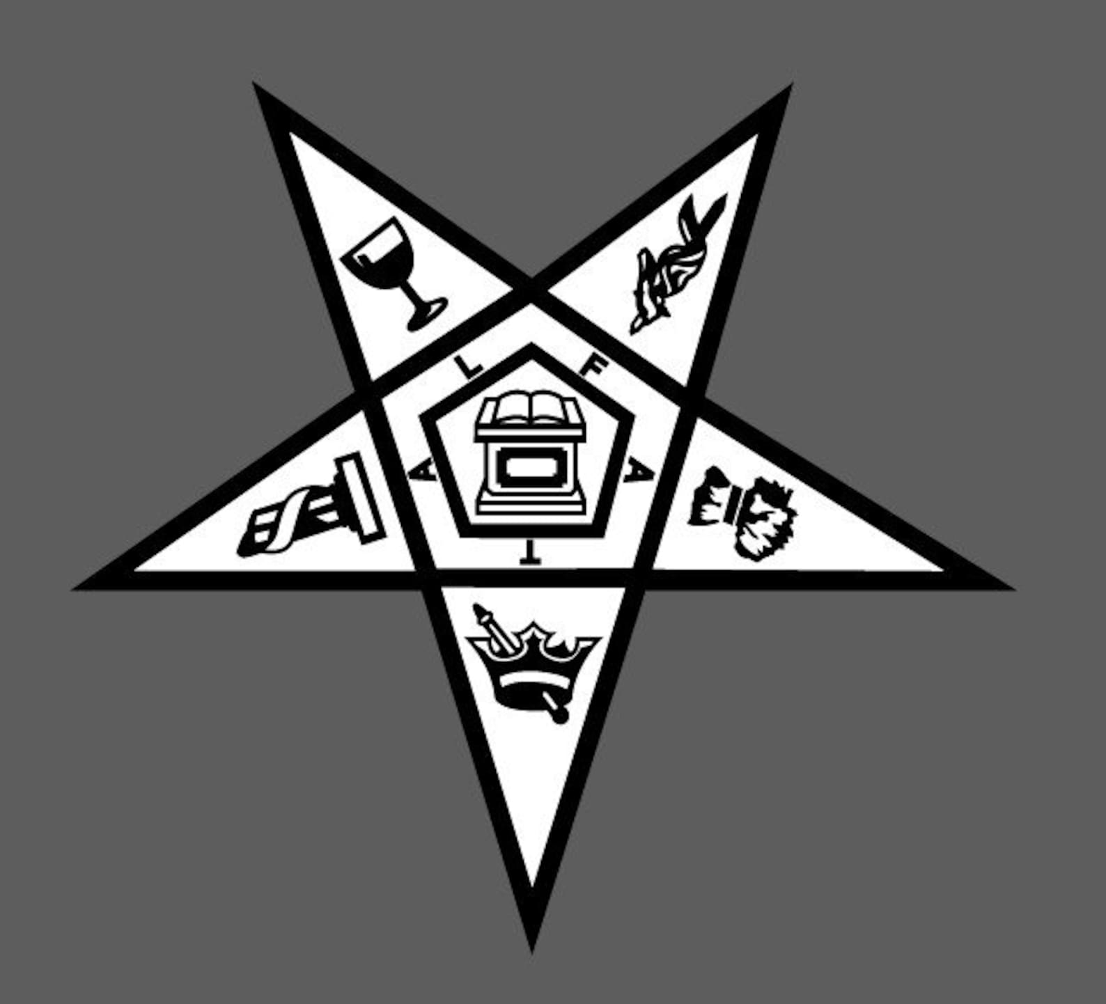 OES Order of the Eastern Star 2 Colors cut File Silhouette - Etsy