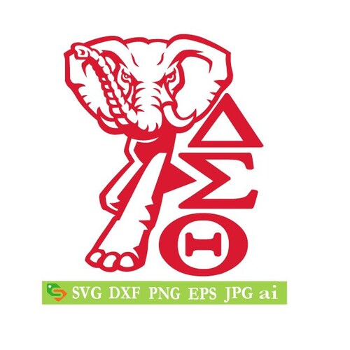 Delta Sigma Theta Elephant Cut File Silhouettecricut Jpeg - Etsy