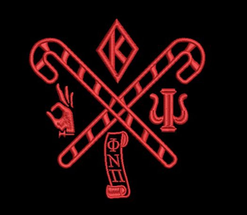 Kappa Alpha Psi Candy Canes Machine Embroidery Design Files - Etsy