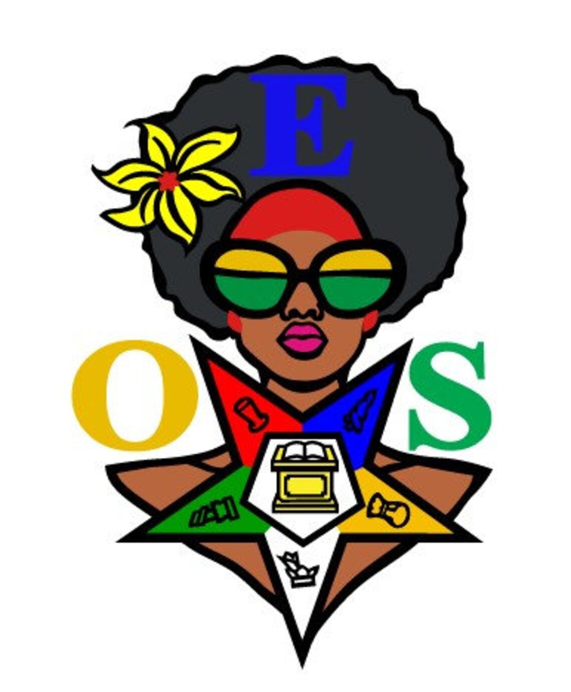 OES Order of the Eastern Starcut File Silhouette Cricut - Etsy