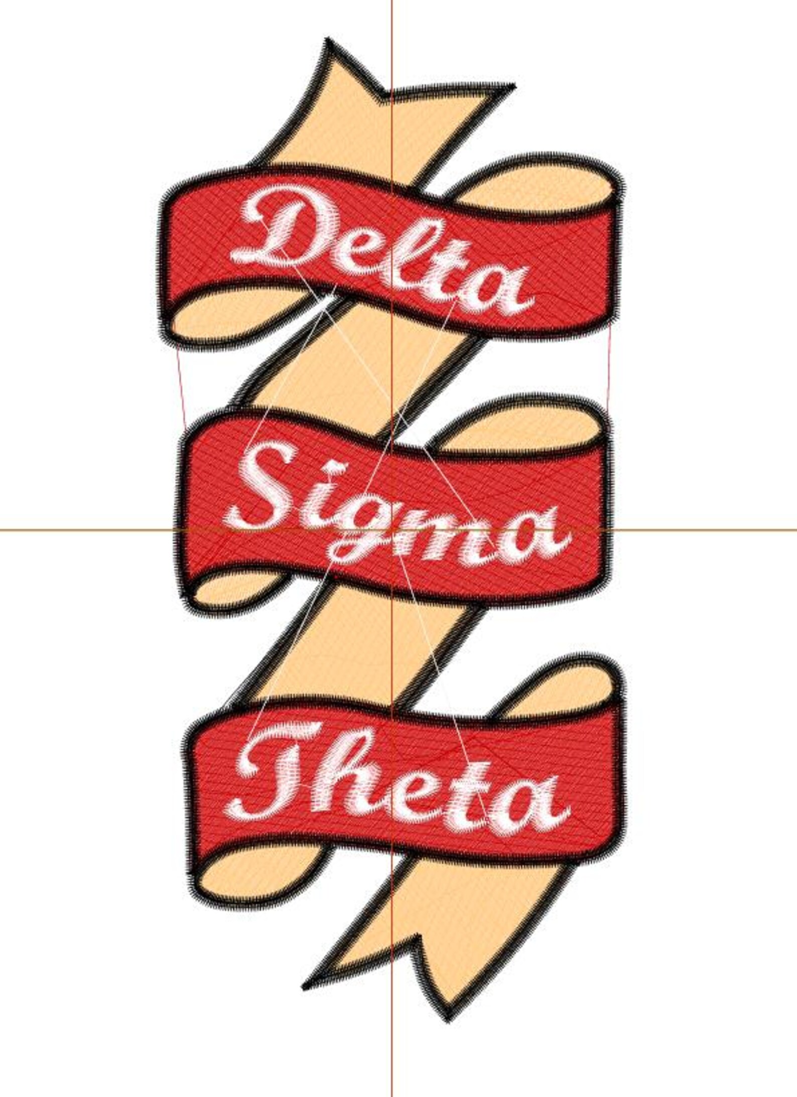 Delta Sigma Theta Banner Machine Embroidery Design - Etsy