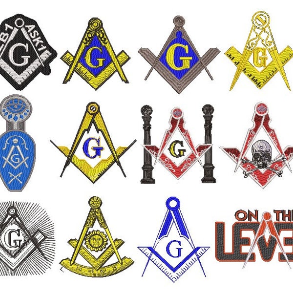 Freemason Logo Embroidery Design - Etsy