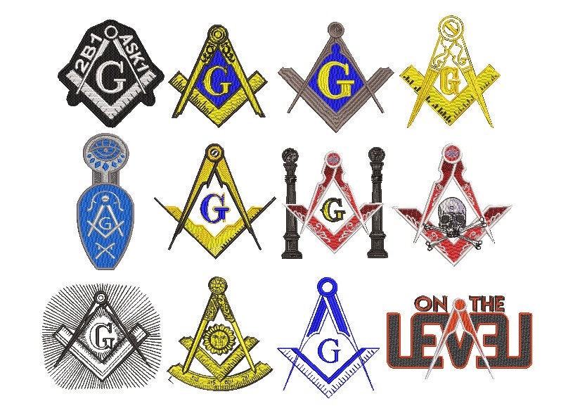Freemason Machine Embroidery Design Pack - Etsy