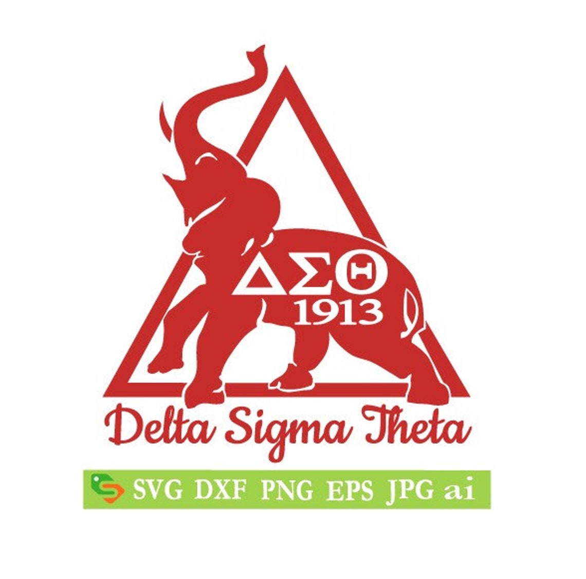Delta Sigma Theta Elephant Cut File Silhouettecricut Jpeg - Etsy