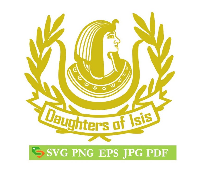 Daughters Of Isis Wreath Cut File Silhouettecricut Etsy