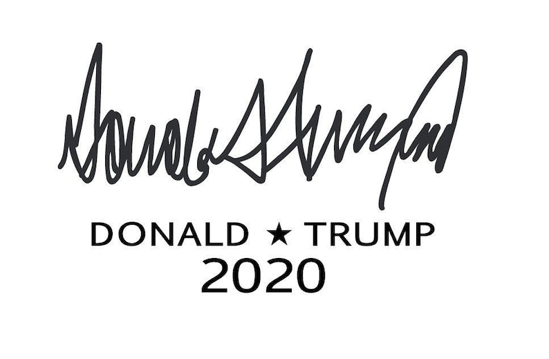 Donald Trump Signature Cut File Silhouettecricut Jpegsvg | Etsy