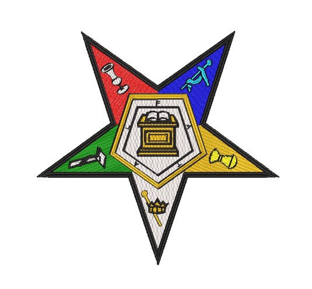 Order of the Eastern Star Machine Embroidery Design - Etsy