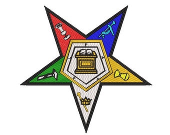 Order of the Eastern Star OES Embroidery Design - Etsy