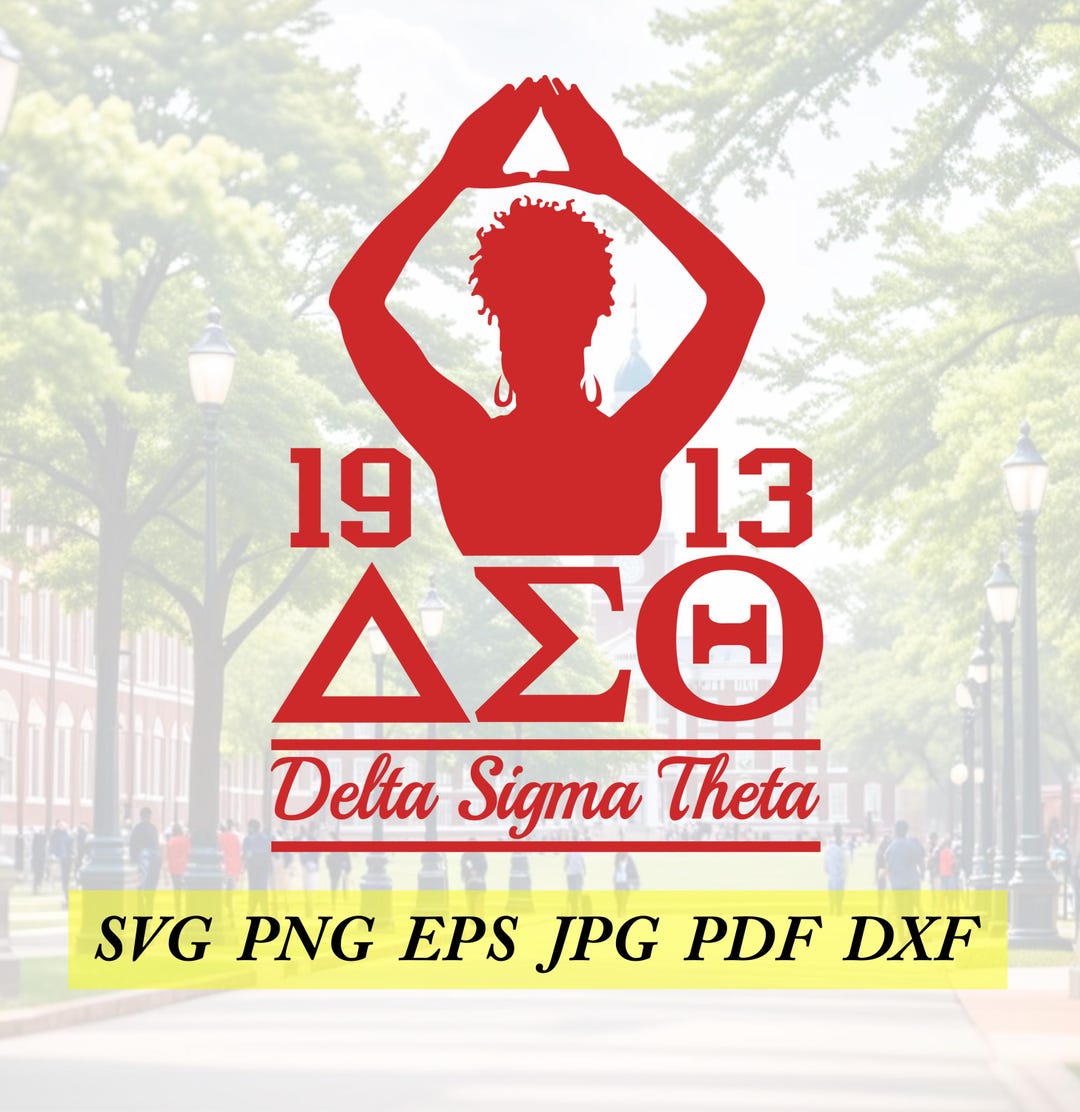 Delta Sigma Theta 1913 Hand Sign,jpeg, Svg,dfx, Eps, Png, Clip Art ...
