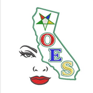 OES Lady California Machine Embroidery Design Files - Etsy