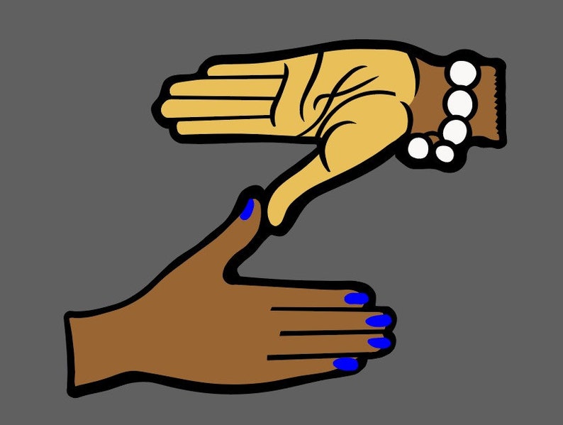 Zeta Z Hand Sign Cut File, Silhouette,cricut, Jpeg, Svg,dfx, Eps, Png ...