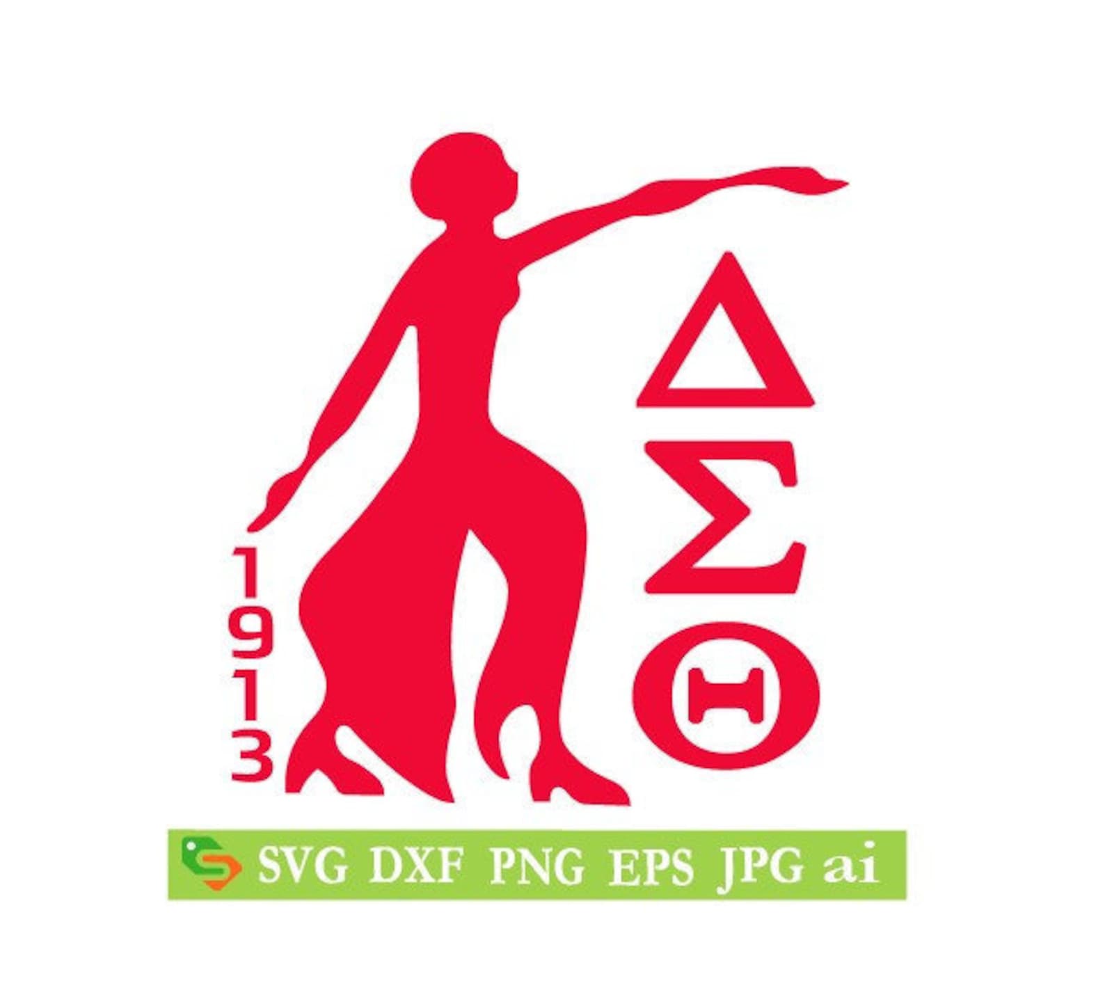Delta Sigma Theta AEO 1913 Cut File, Silhouette,cricut, Jpeg, Svg,dfx ...