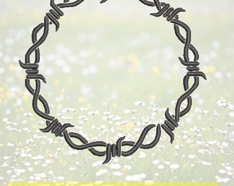 Barbed Wire Embroidery Files - Etsy