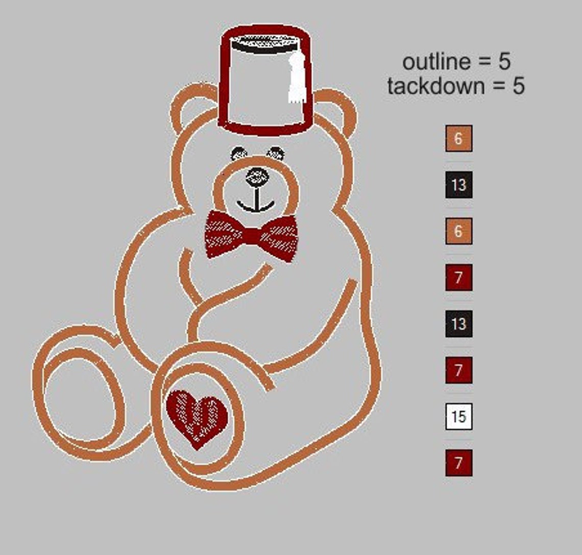 Shriner Bear Applique Machine Embroidery Design Files - Etsy