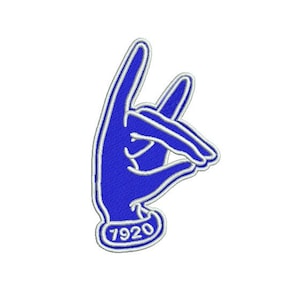 Zeta Phi Beta Hand Sign Embroidery Design - Etsy