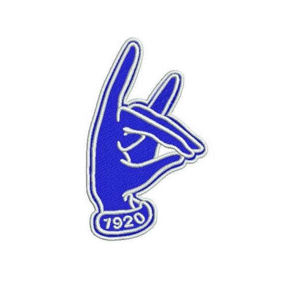 Zeta Phi Beta Hand Sign Embroidery Design Etsy