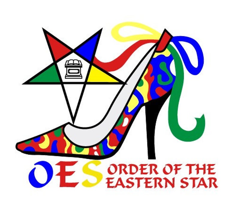 OES Shoe Order of the Eastern Star Cut File Silhouette - Etsy
