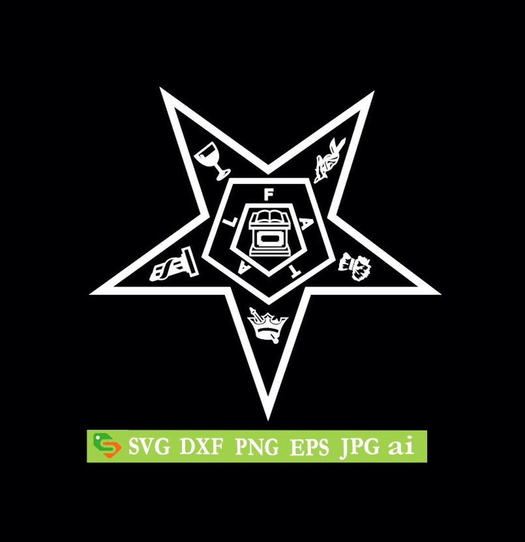 OES Order of the Eastern Star 2 Colors ,cut File, Silhouette Cricut ...