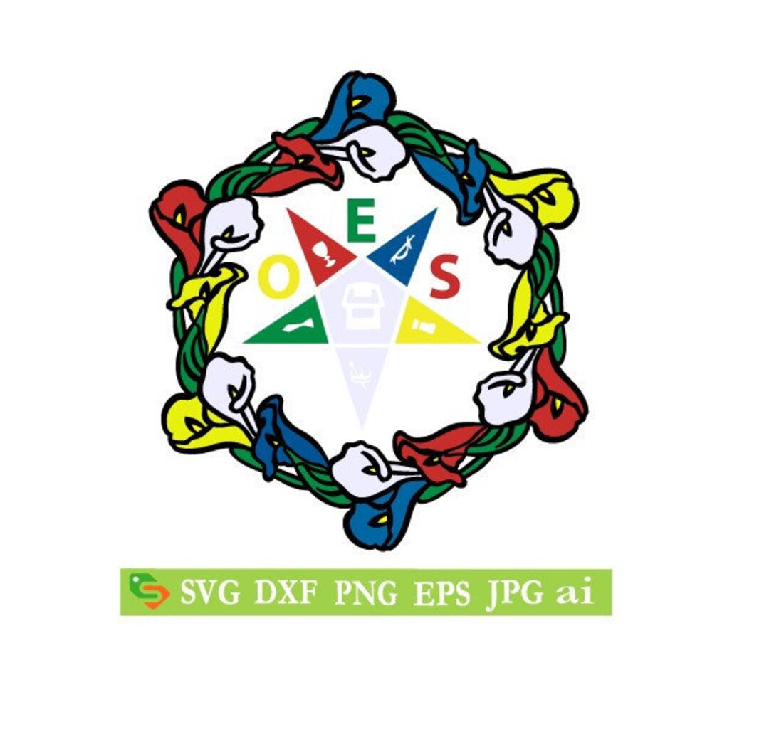 OES Order of the Eastern Star,cut File, Silhouette Cricut, Jpeg,svg ...