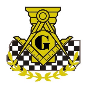 Freemason Pillar Checkerboard Crest Cut File, Silhouette,cricut, Jpeg ...