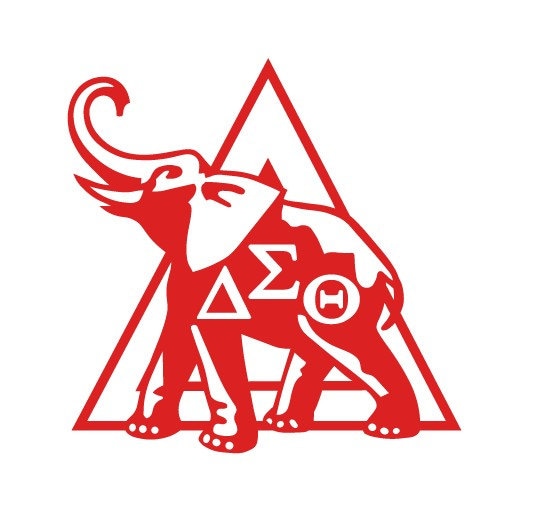 Delta Sigma Theta Elephant Clipart Head