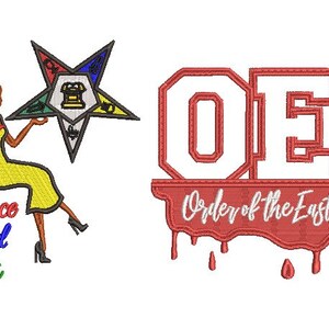 OES Order of the Eastern Star Pack Machine Embroidery Designs - Etsy