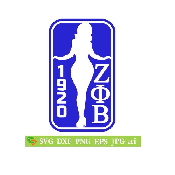 Zeta Phi Beta Lady Clip Art Etsy