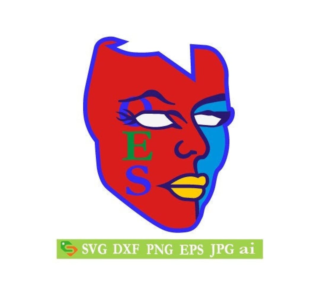OES Mask, Order of the Eastern Star,cut File, Silhouette Cricut, Jpeg ...