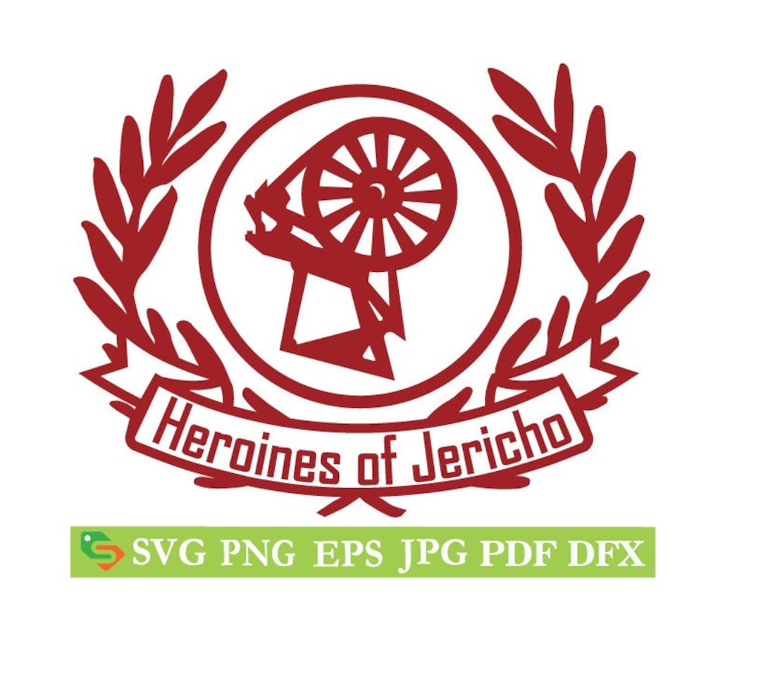 HOJ Heroines of Jericho Wreath 3 Cut File, Silhouette,cricut, Jpeg,svg, Eps, Png, Clip Art - Etsy